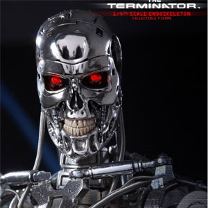 The Terminator 1/4th scale Endoskeleton Collectible Figure-핫토이 핫토이터미네이터 ...