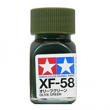 [타미야][에나멜도료 XF-58] 올리브 그린 (무광) [45135699]-XF-58 OLIVE GREEN (무광) 에나멜 ...